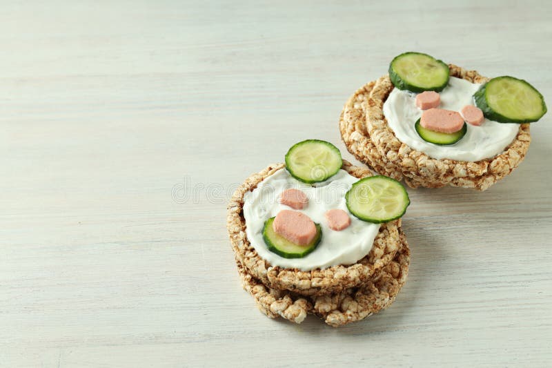 Toast with Crispbread, Toast for Kid for School Stock Image - Image of ...