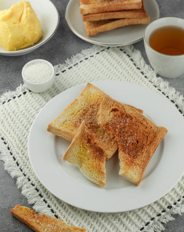 Toast Flat Bread stock image. Image of closeup, breakfast - 256316845
