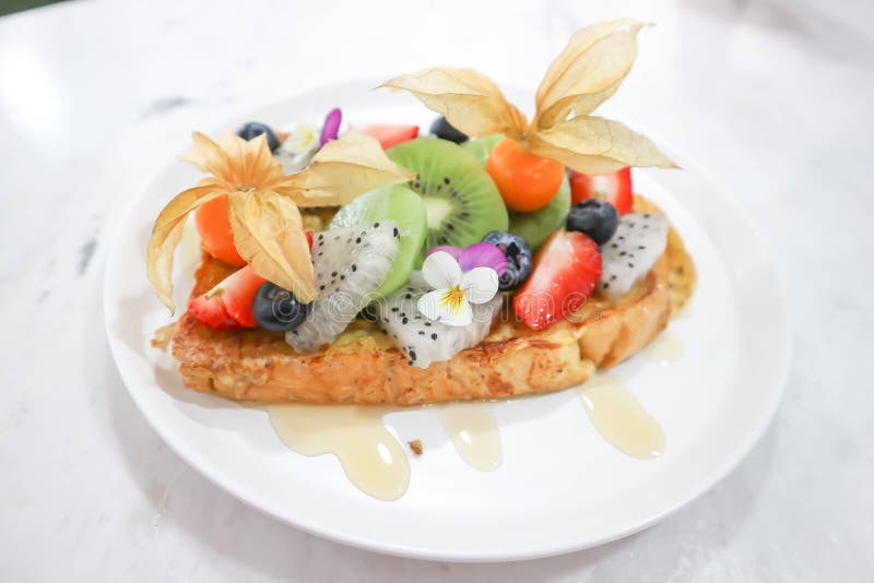 Toast or French Toast with Fruit Stock Image - Image of cape, food ...