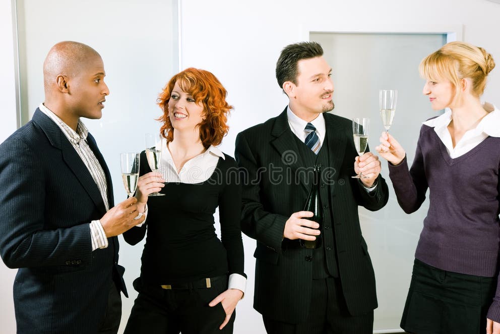 Toast with a Group of People Stock Photo - Image of woman, reception ...