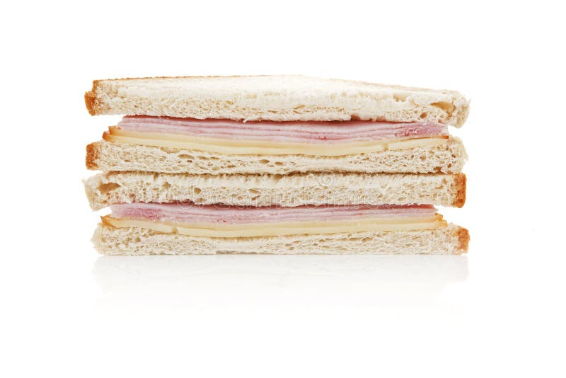 Toast with ham and cheese. stock photo. Image of slices - 19499948