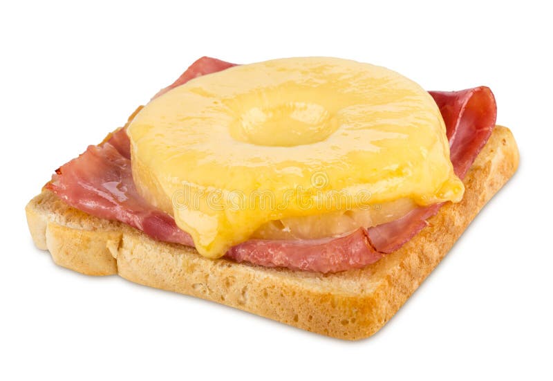 Toast Hawaii stockfoto. Bild von hawaiianer, toast, mittagessen - 42961604