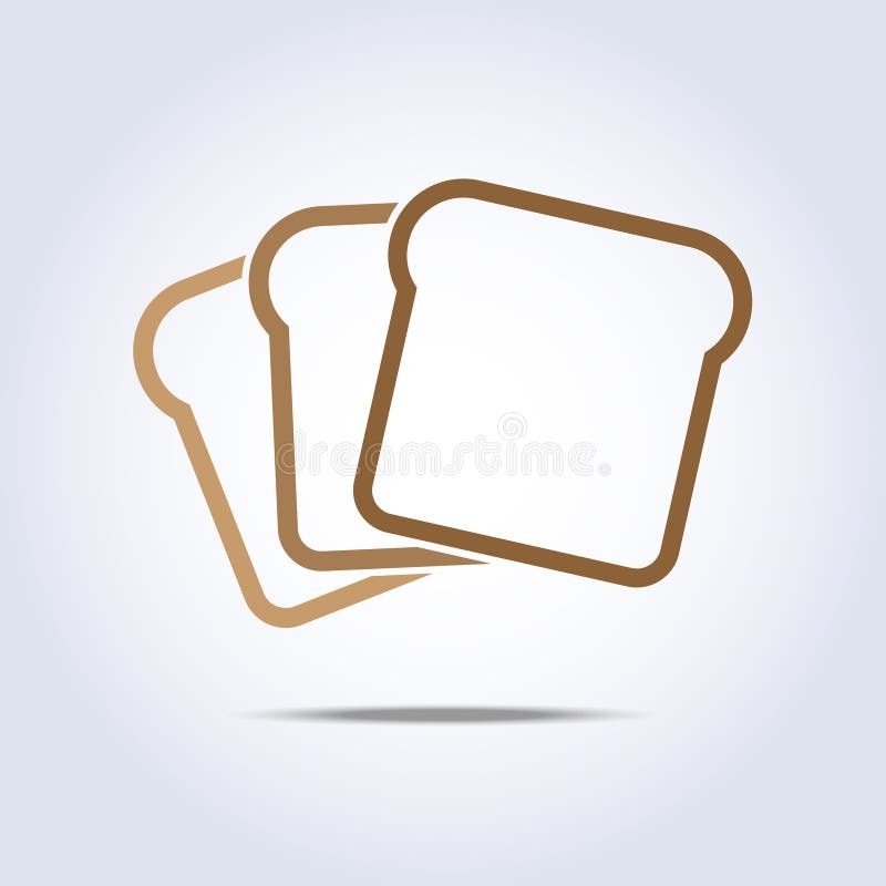 Toast icon stock vector. Illustration of isolated, wheat - 49005793
