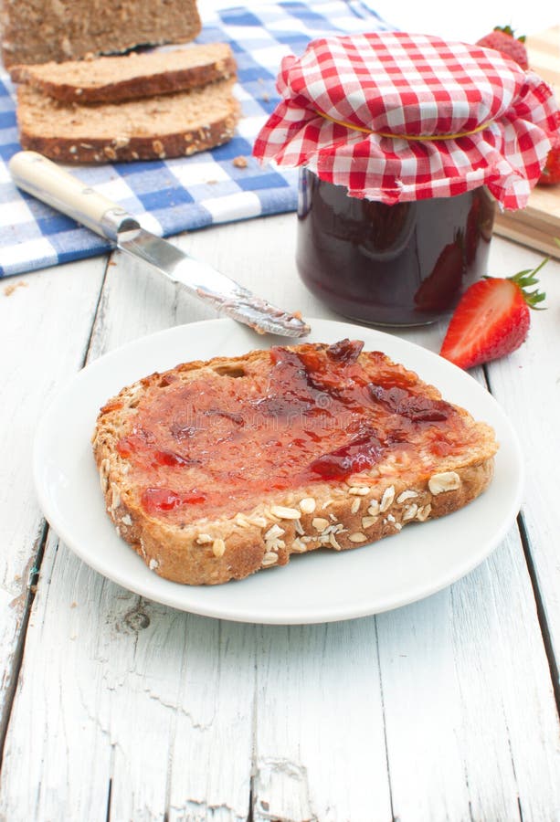 Toast and jam stock photo. Image of sweet, cooking, fruit - 24734710