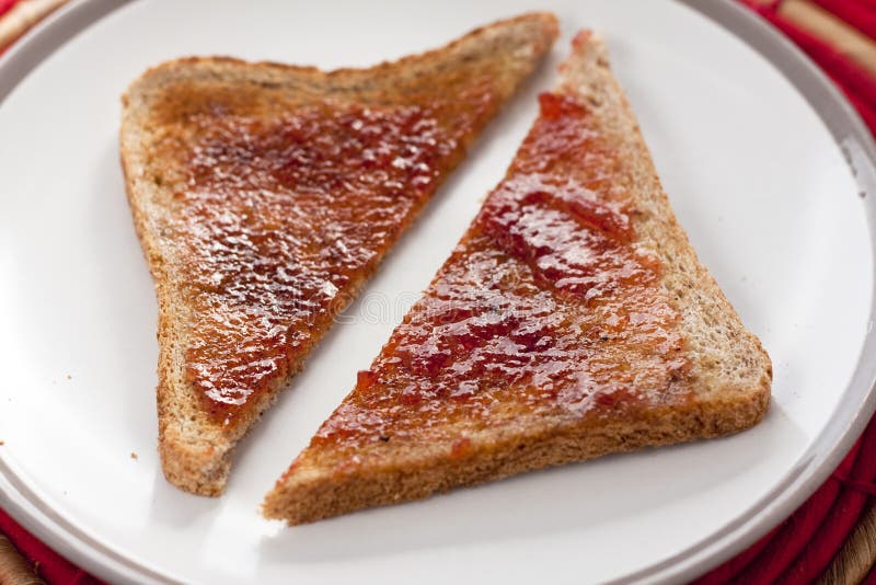 Toast and jam stock image. Image of meal, snack, colour - 38905949