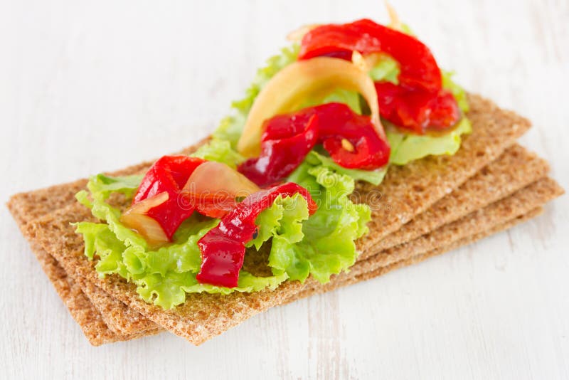 Toast with lettuce stock photo. Image of toast, health - 31669264
