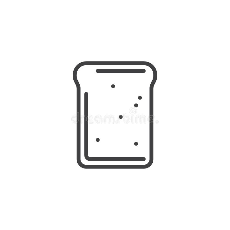 Toast Line Vector Isolated Icon Customized and Editable Stock Vector ... Toast Line Vector Isolated Icon Customized and Editable Stock Vector ...