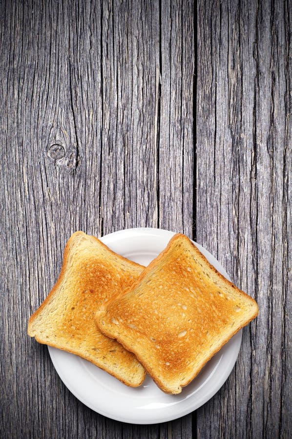 Toast and old wood stock photo. Image of diet, baking - 35681296