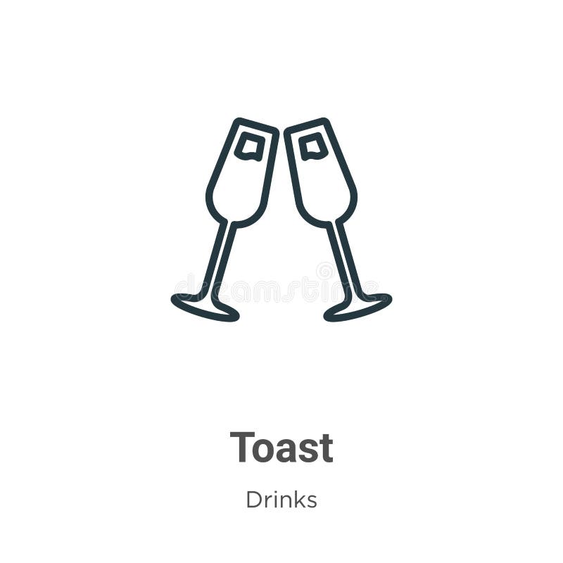 Toast Icon in Filled, Thin Line, Outline and Stroke Style. Vector ...