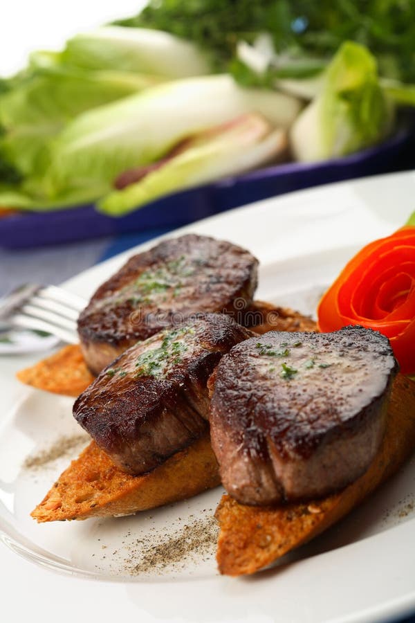 Toast with oven beef stock image. Image of meat, fork - 2086335