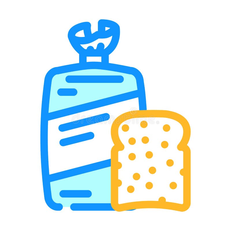 Toast Package Color Icon Vector Illustration Stock Vector ...