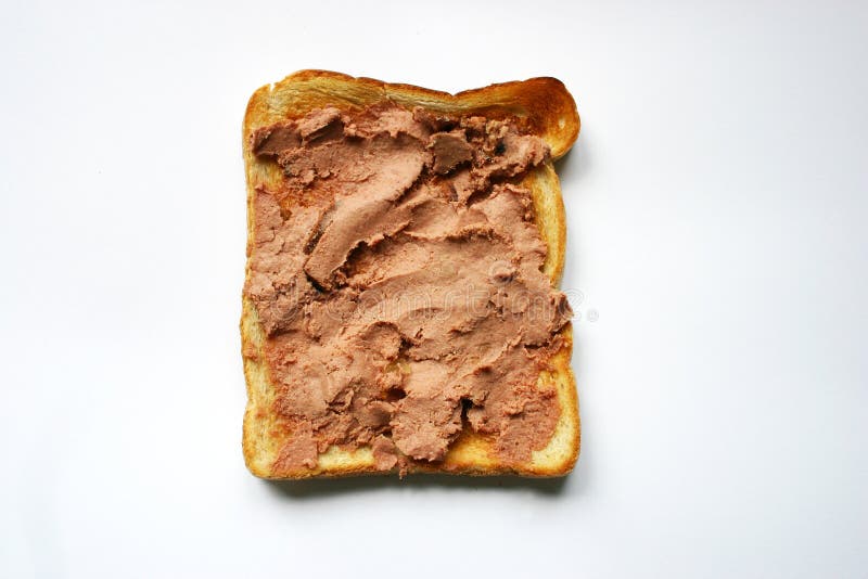 Toast with pate stock photo. Image of crunchy, isolated - 71512972