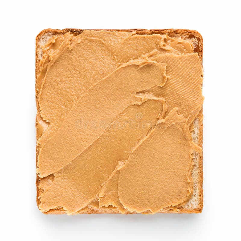 Toast with peanut butter stock image. Image of food - 148753205