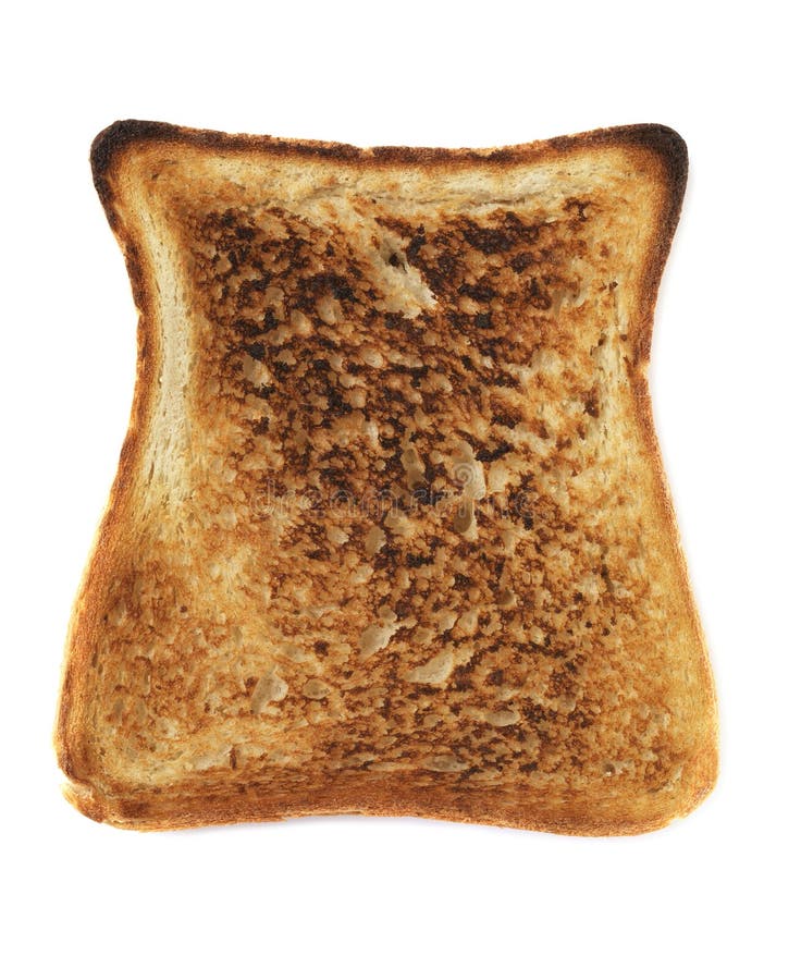 Plain Toast Garnished With Orange Slices Stock Image - Image of round ...