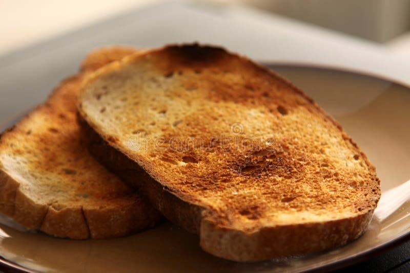 Toast on a Plate stock photo. Image of bread, shallow - 8356552