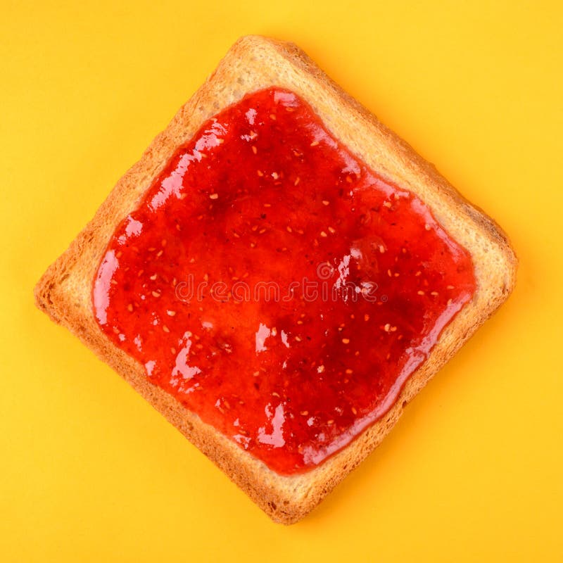 Raspberry Jam Toast Pattern Stock Image - Image of healthy, marmalade ...