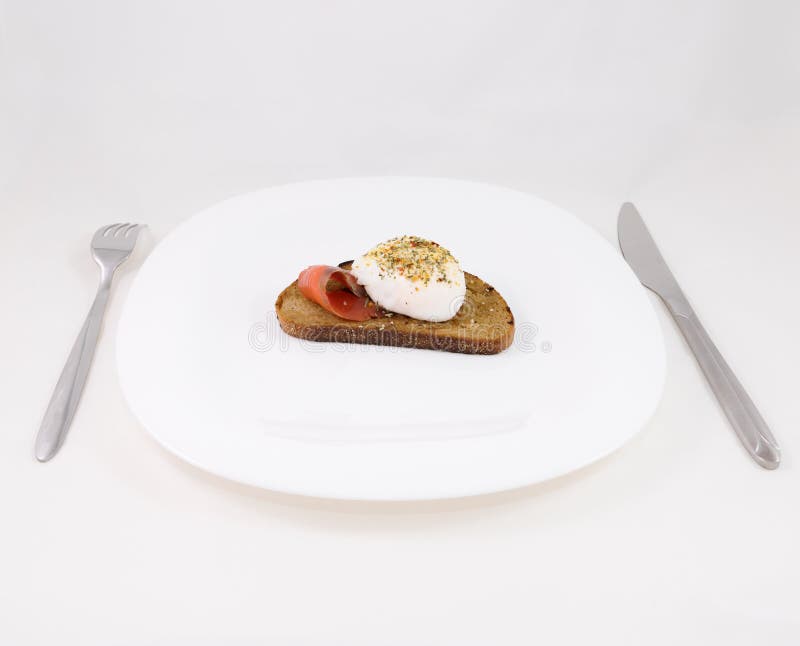 Toast with red salmon fish stock photo. Image of baked - 93924870