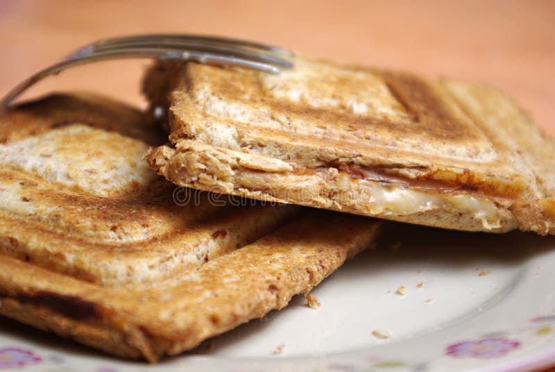 Toast sandwitch on plate stock photo. Image of closeup - 19279818