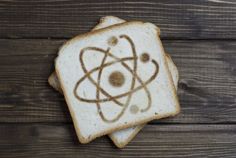 Toast with Science Sign on Dark Wood Stock Image - Image of research ...