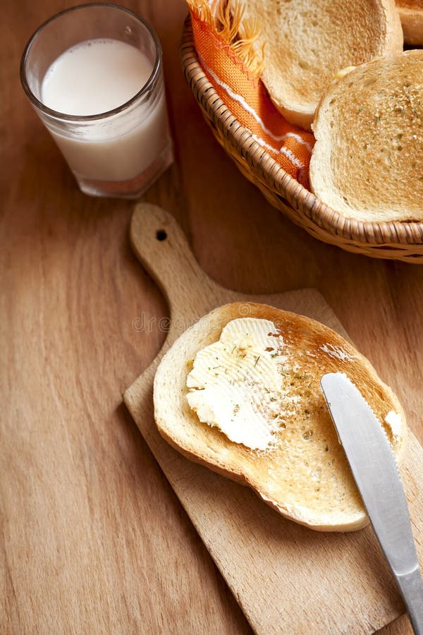 Toast Spread with Margarine Stock Photo - Image of burnt, milk: 79392340