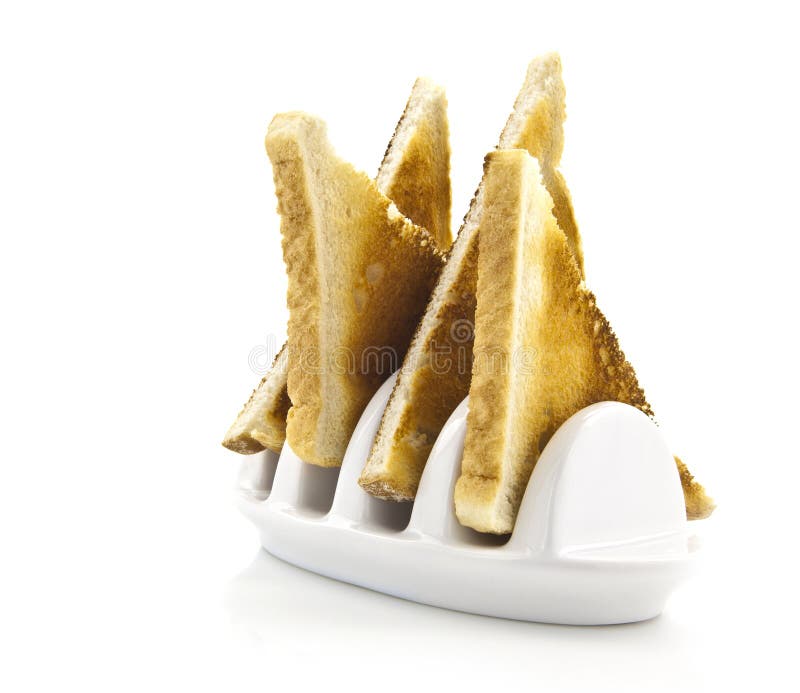 Toast and Toast Rack stock image. Image of white, breakfast - 25538129