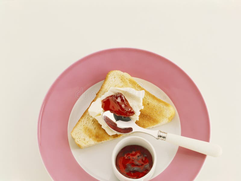 Triangle Toast Bread with Ham and Cheese Stock Image - Image of ...