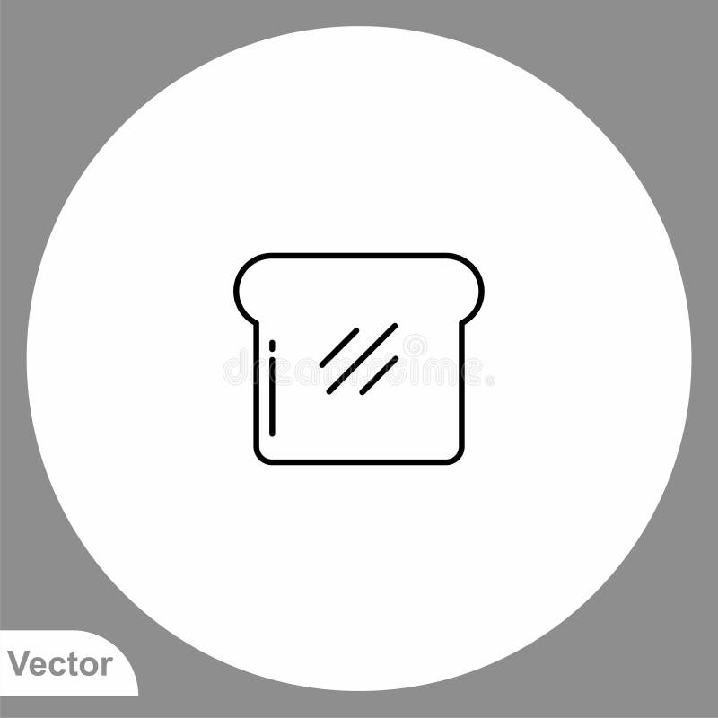 Toast Vector Icon Sign Symbol Stock Vector - Illustration of alcohol ...