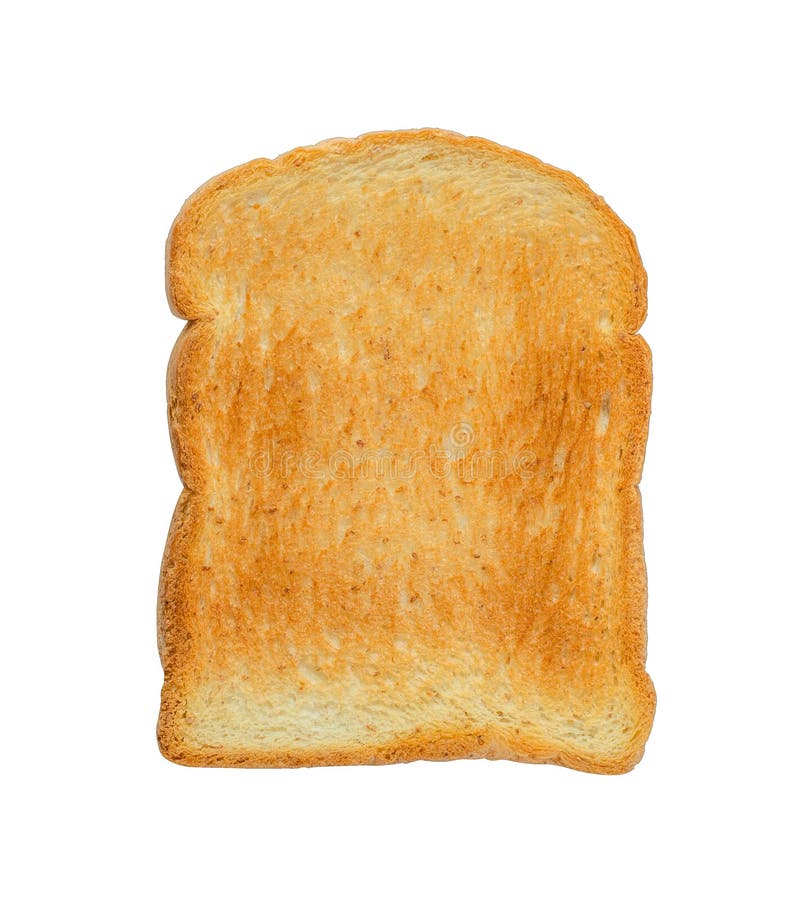 Toast Whole Wheat Bread Slices for Breakfast Isolated on White S Stock ...