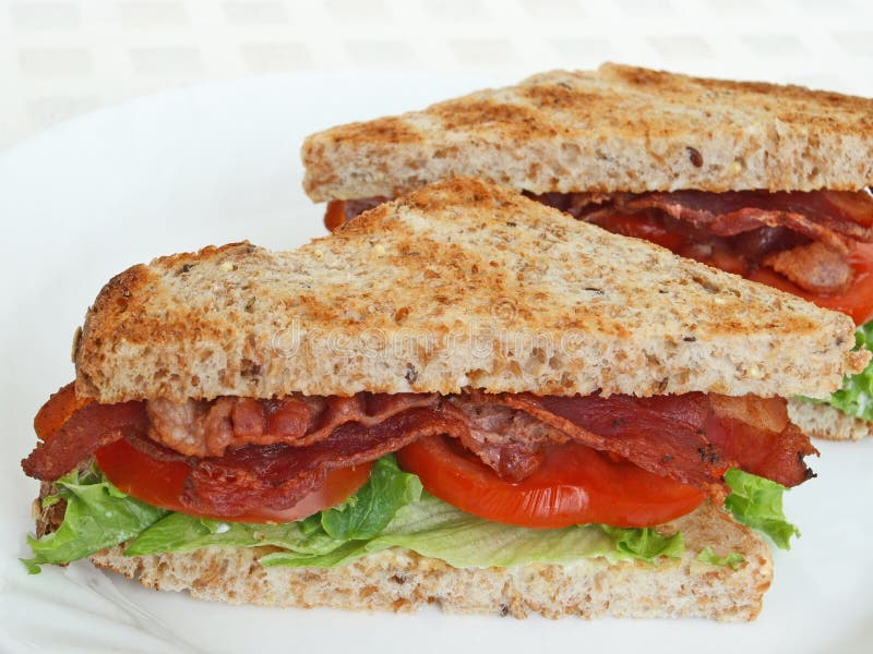Toasted BLT sandwich stock photo. Image of multi, vegetable - 5384560