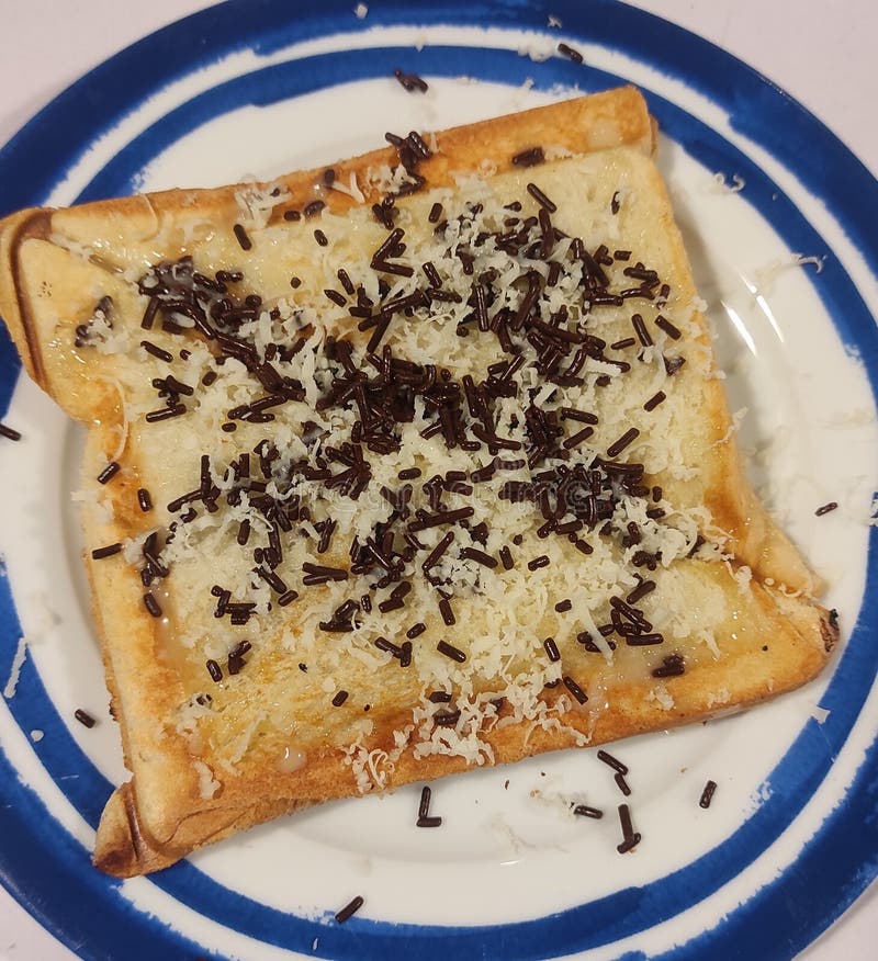 Toasted Bread Chocolate Cheese Stock Image - Image of cheese, chocolate ...