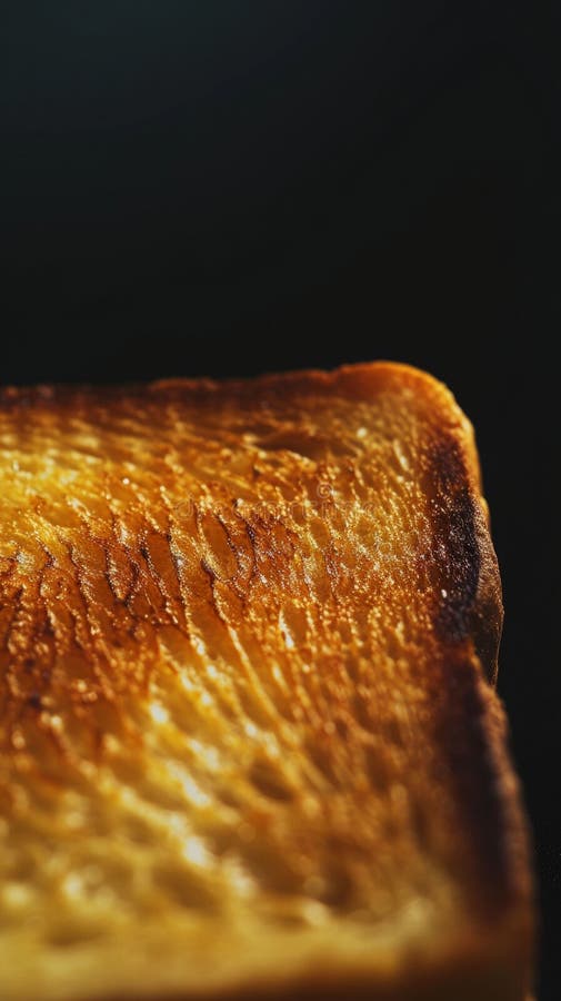 Toasted Bread Close-Up - Food Texture Detail Stock Illustration ...