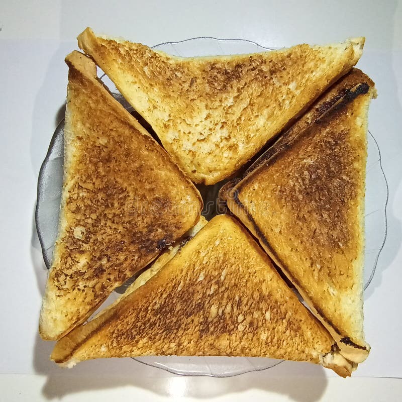 Toasted Bread Filled with Chocolate. Stock Photo - Image of produce ...