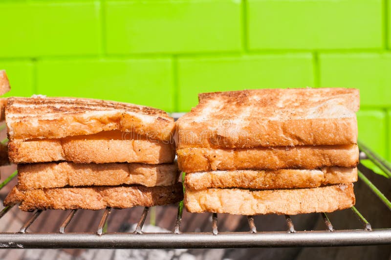 Toasted bread stock photo. Image of serving, plate, dinner - 31593052