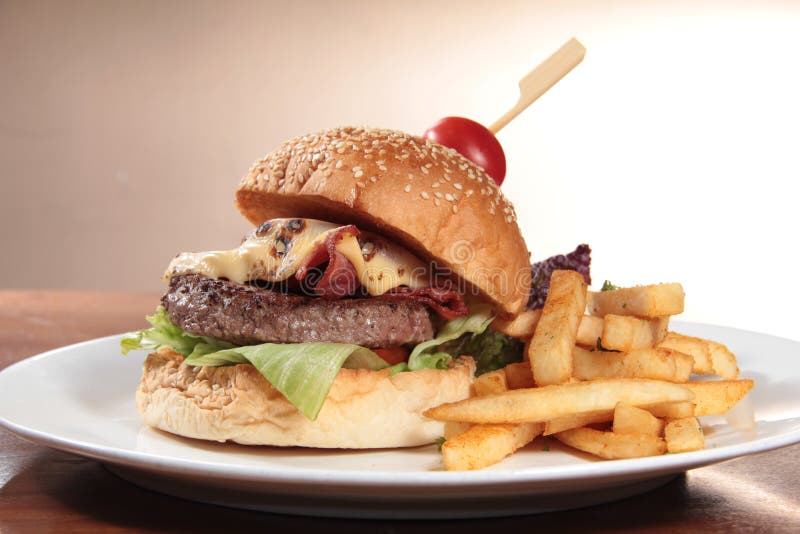 A tasty ham burger cuisine stock image. Image of green - 108877939