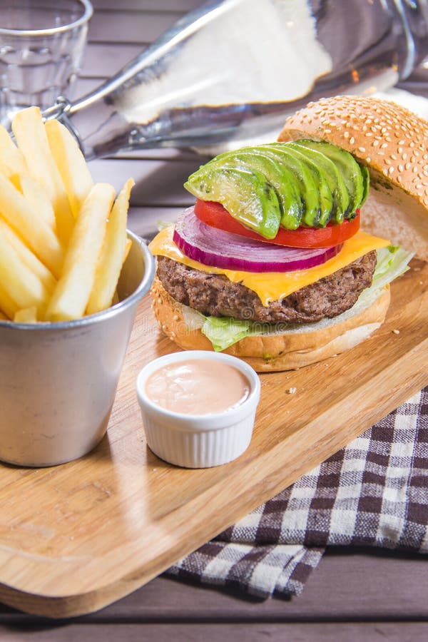 A tasty ham burger cuisine stock image. Image of bacon - 108878509