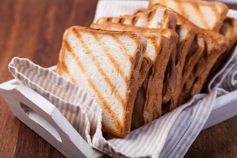 Toasted bread stock image. Image of yellow, grilled, delicious - 66355401
