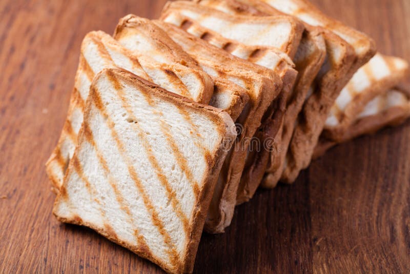Toasted bread stock image. Image of toasted, slice, marks - 67095865