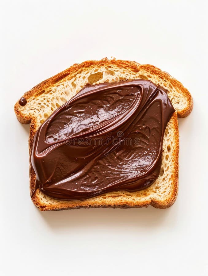 Toasted Chocolate Spread Bread Stock Photo - Image of indulgence ...