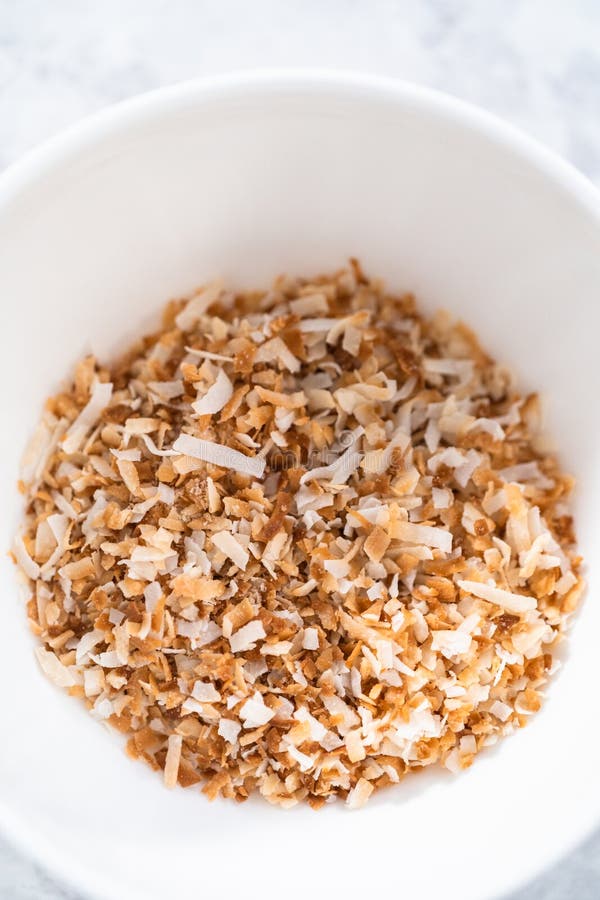 Toasted coconut stock image. Image of coconut, bowl - 282246139