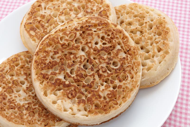 Toasted crumpets stock photo. Image of bread, snack, crumpets - 35843776
