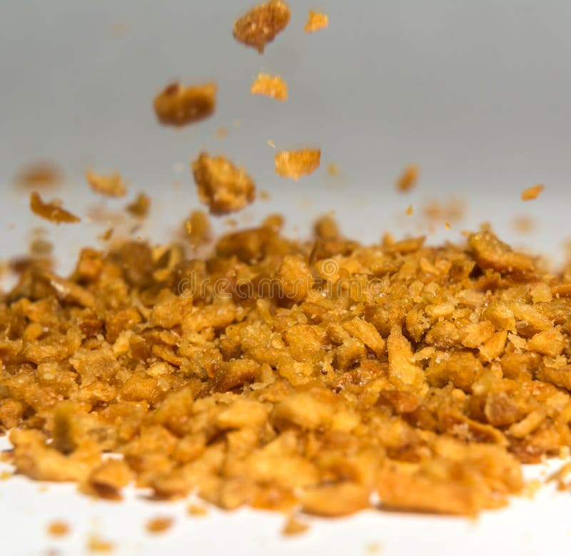 Toasted Garlic bits stock image. Image of toasted, enhance - 228848593