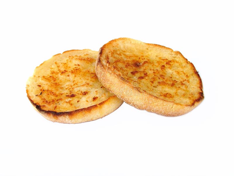 Toasted muffins stock image. Image of breads, buttered - 147901