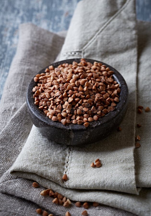 Toasted Organic Buckwheat stock image. Image of culinary - 45392283