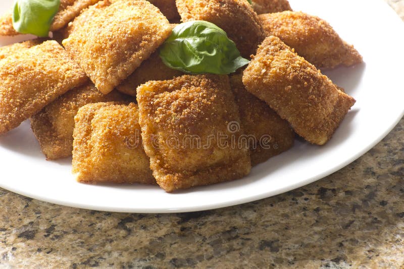 Toasted Ravioli stock image. Image of pastry, gourmet - 46237281