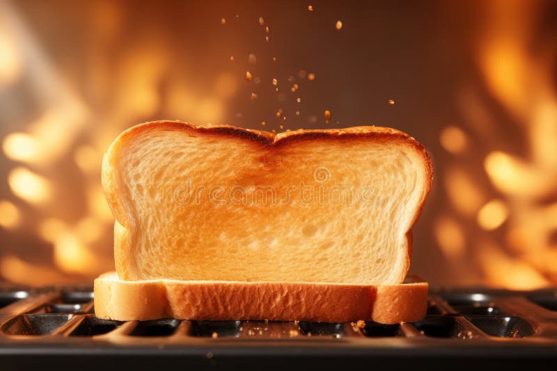 Toasted Toast on the Toaster Stock Image - Image of dining, toast ...