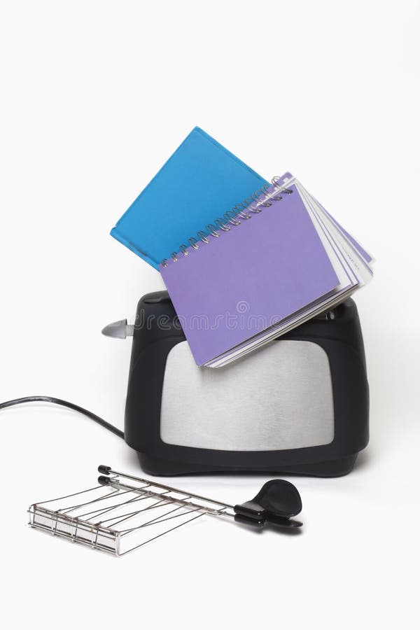 Toaster with books stock photo. Image of equipment, toasted - 40990740