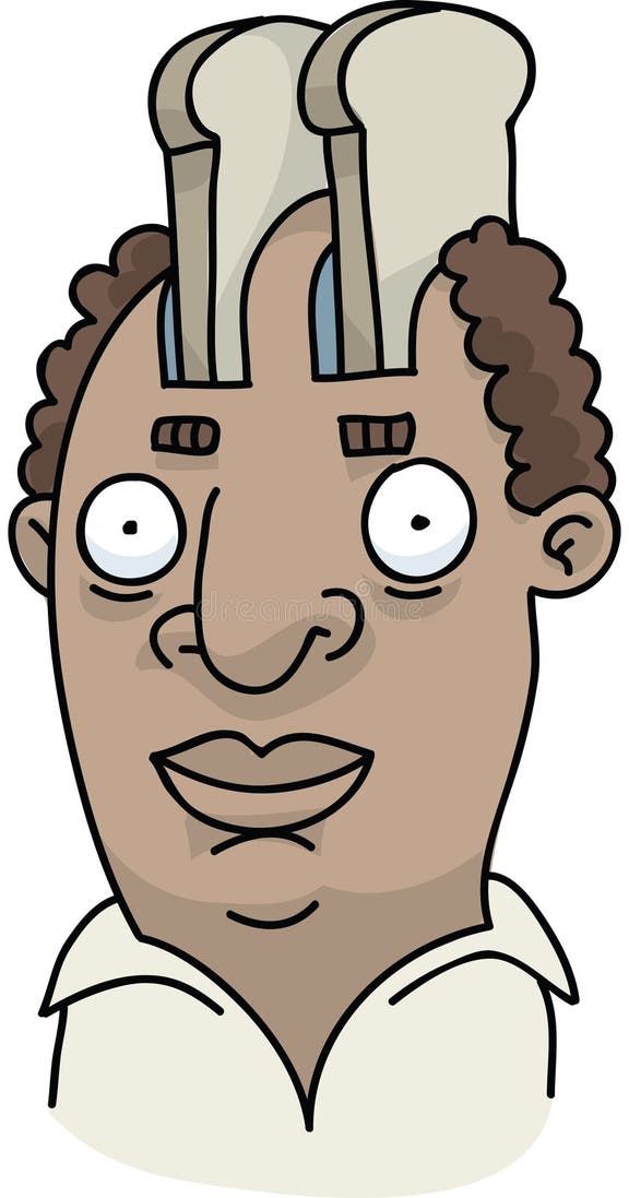 Toaster Head Man stock illustration. Illustration of toast - 41986039