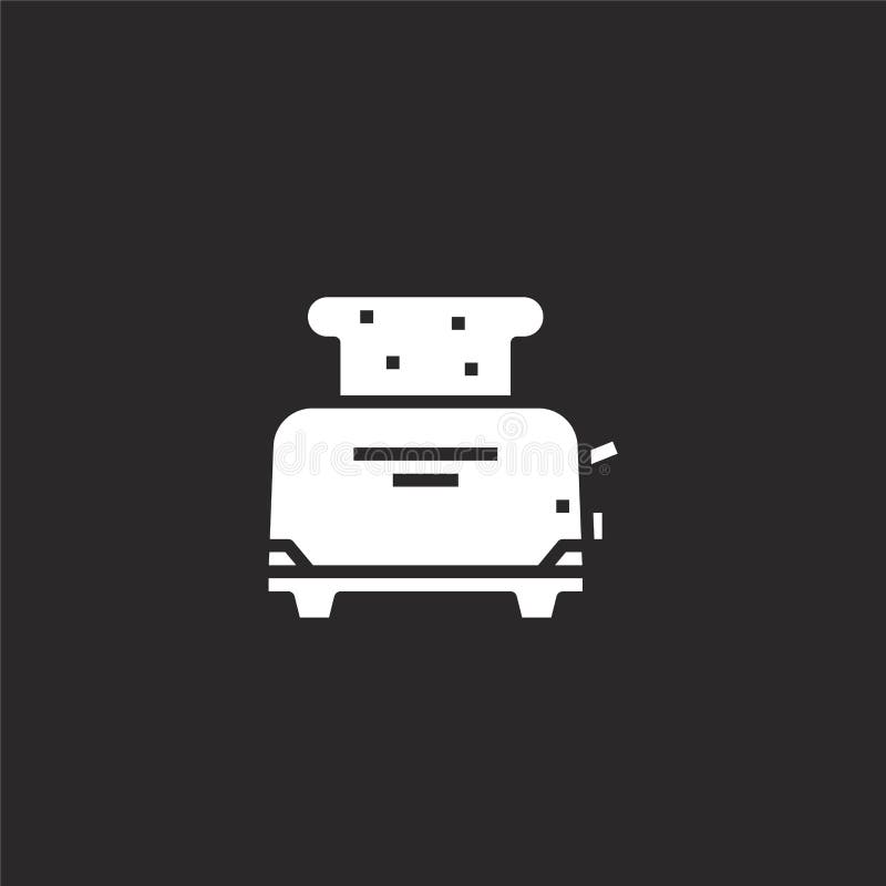 Toaster Icon. Filled Toaster Icon for Website Design and Mobile, App ...