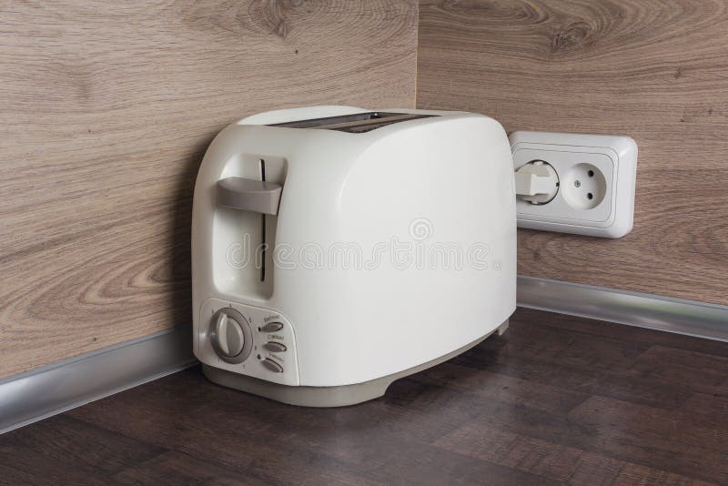 Toaster on the Kitchen Table Stock Photo - Image of breakfast, kitchen ...