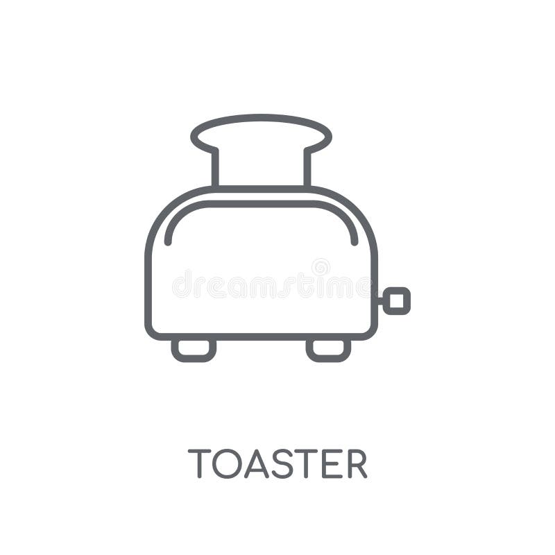 Toaster Linear Icon. Modern Outline Toaster Logo Concept on Whit Stock ...